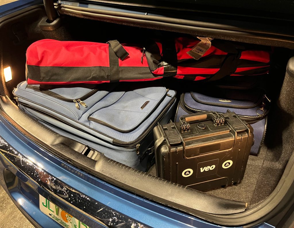 Veo Camera Tripod Bag - Padded Travel Bag - Soccer Stripes