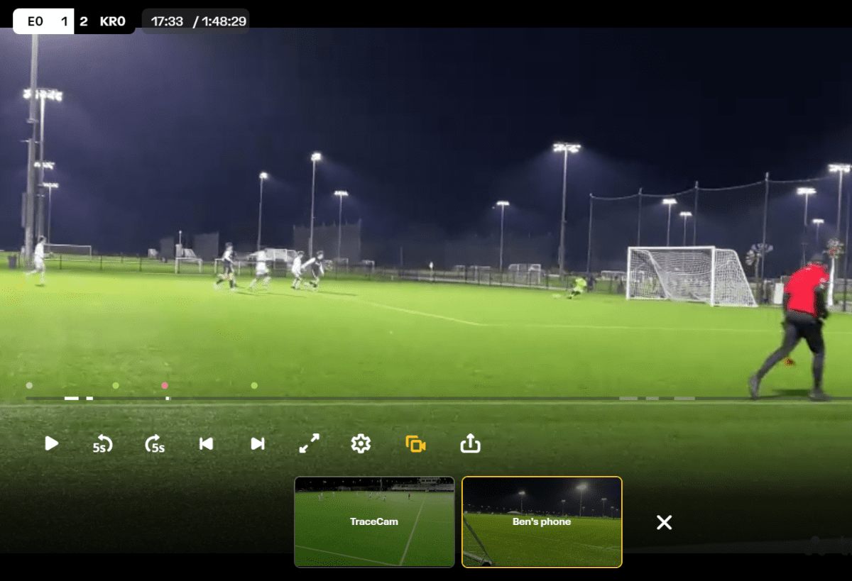 Record Soccer Games Multiple Cameras - Trace MultiCam - Soccer Stripes